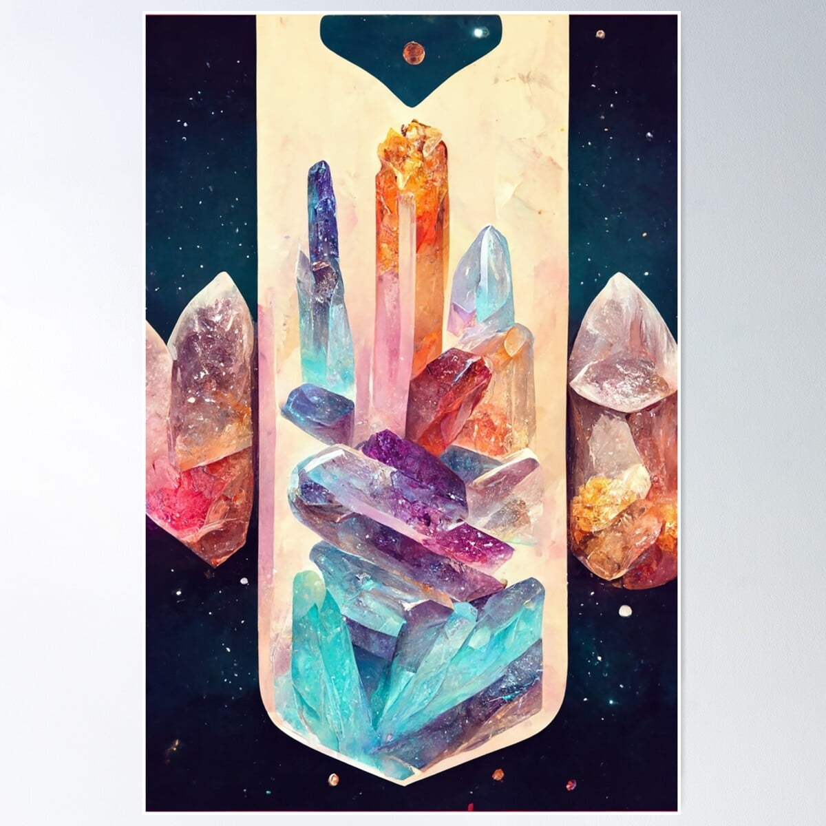 Crystal Vial Poster Wall Art, Modern Wall Decor For Living Room Bedroom ...