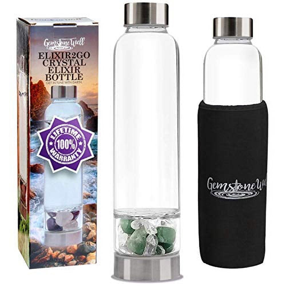 Crystal Water Bottle Elixir Set | Includes Authentic Green Beryl ...