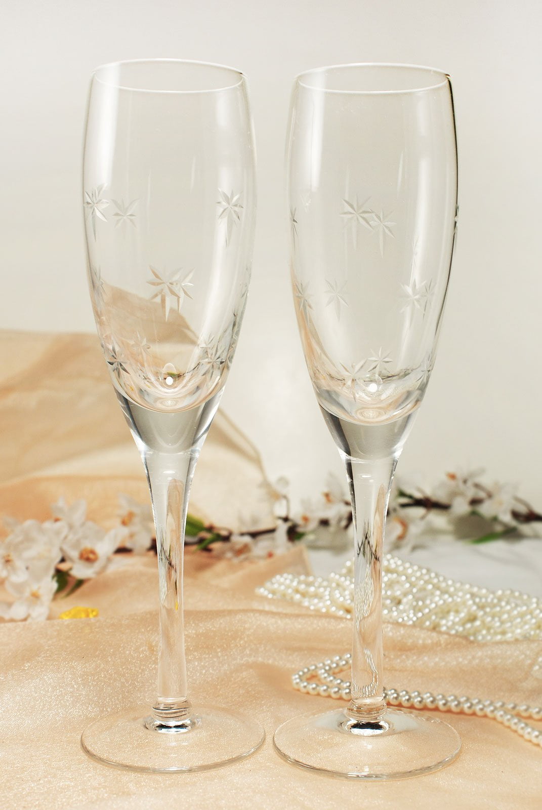 Crystal Wedding Toasting Flutes Champagne Sets Anniversary 900CL ...