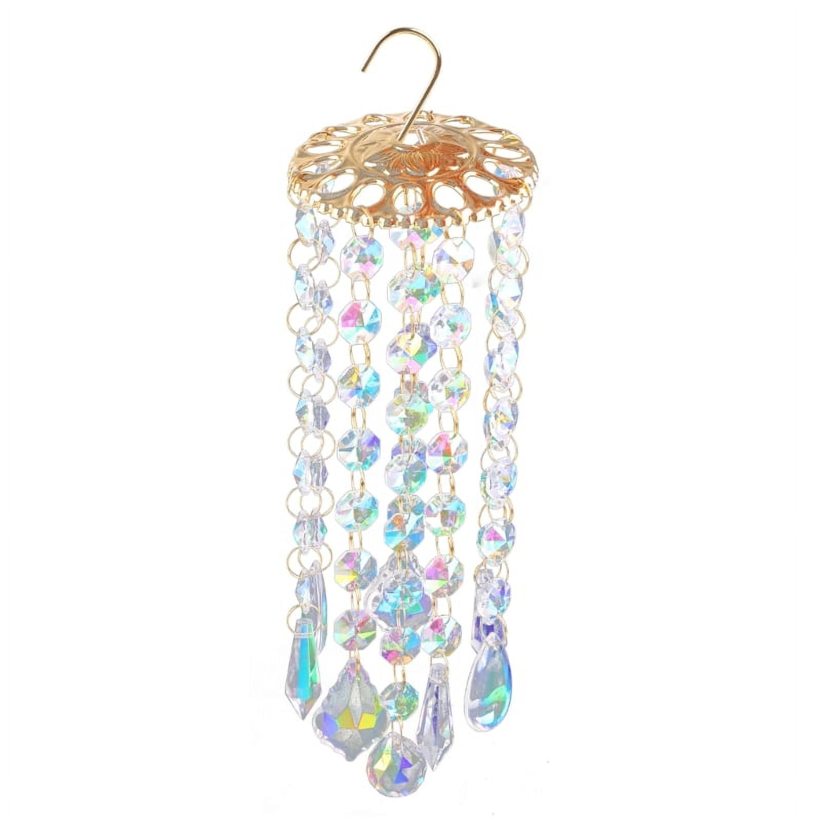 Crystal Wind Chime Hangable Colorful Suncatcher Pendant Art Ornament ...