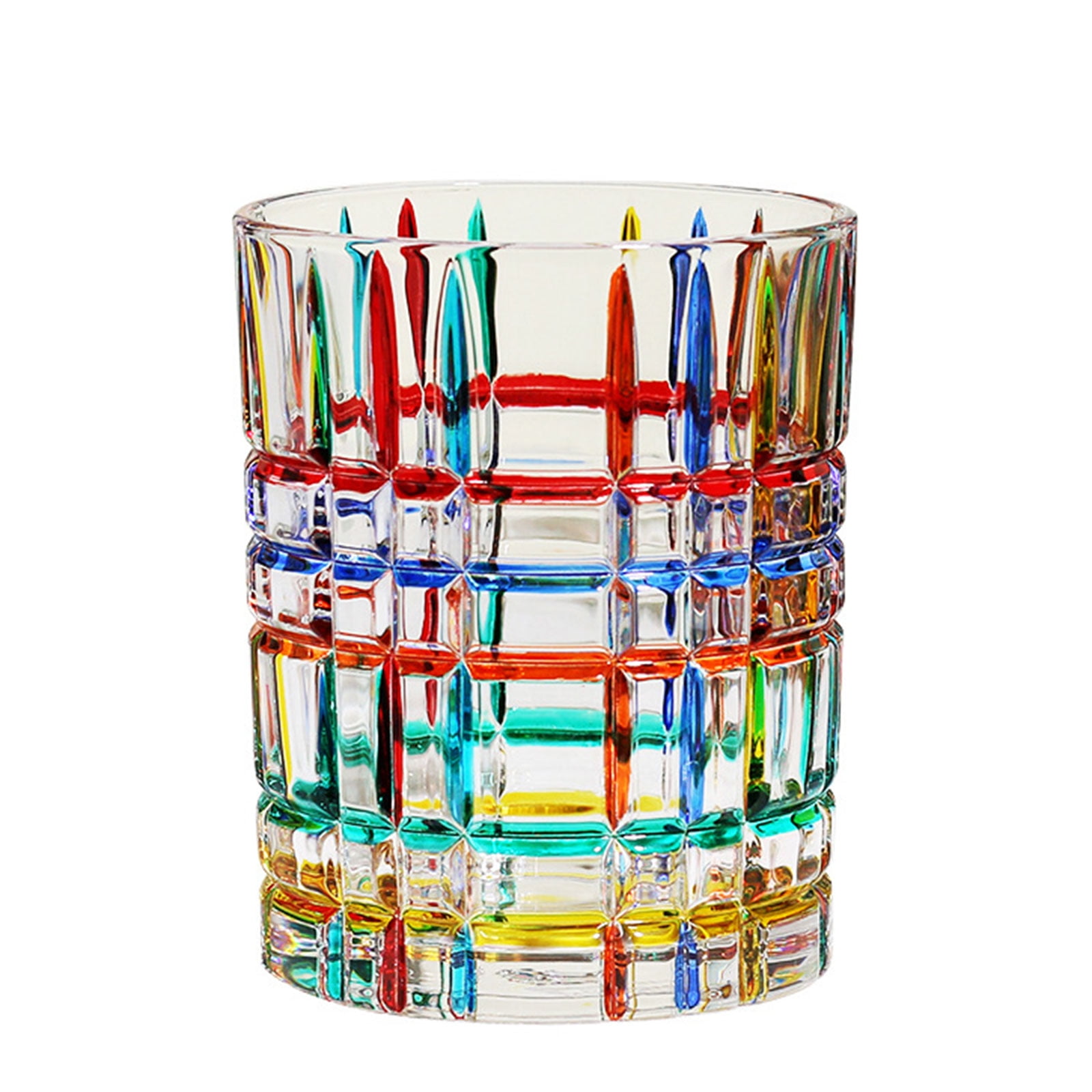 Crystal Wine Glass Whiskey Glasses Creative Line Glass Cups 2 Styles to ...