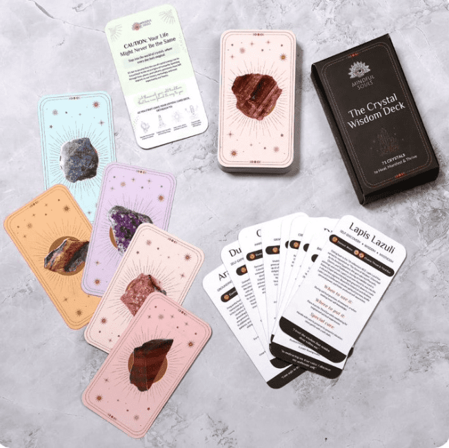 Crystal Wisdom Card Deck Crystal Cards with Meanings 71 Powerful ...