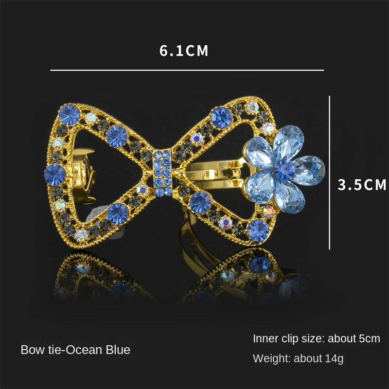 Crystal hair clip hair accessory, mother hair clip, floral spring clip ...