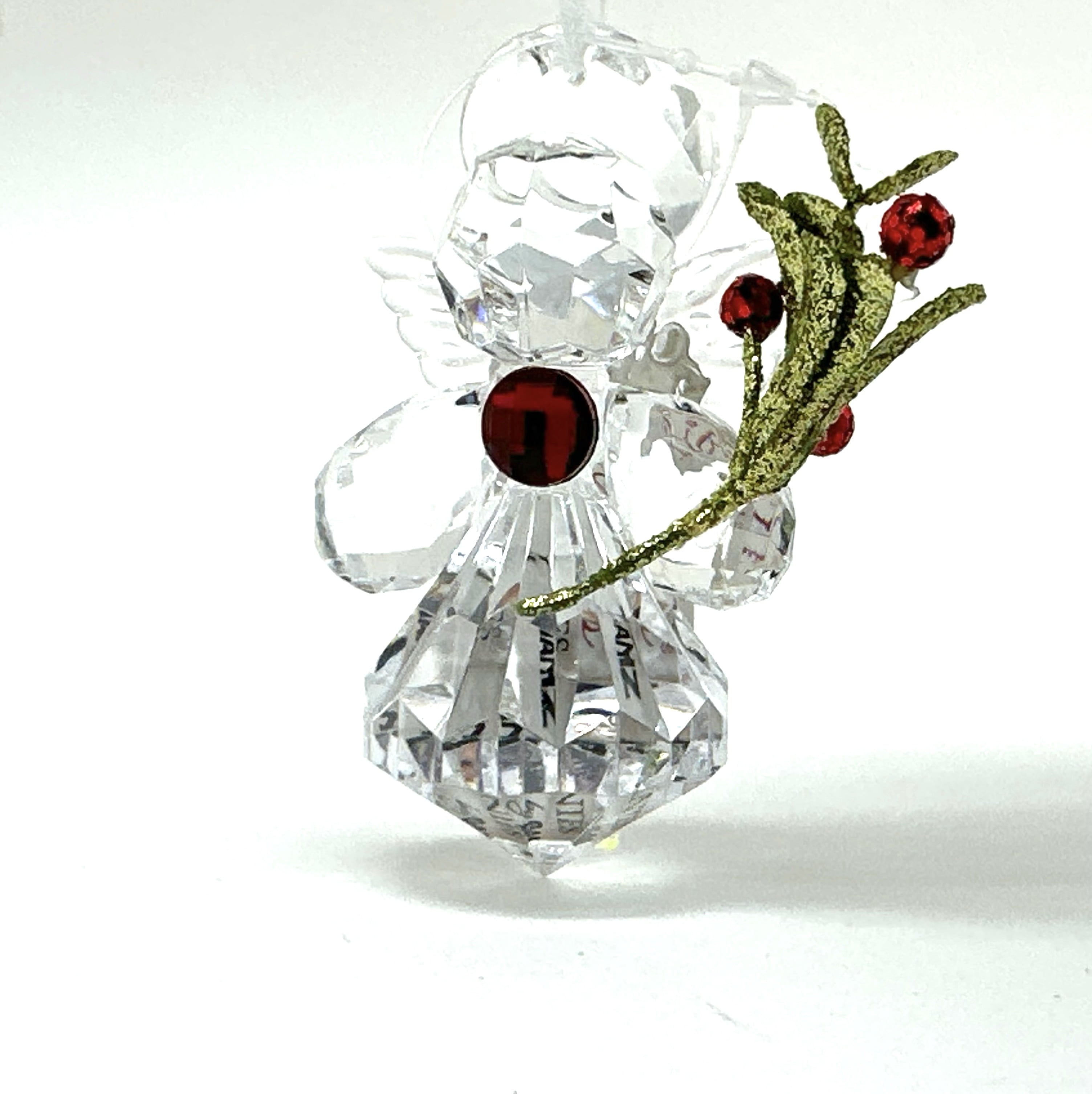 Crystal-like Mistletoe Angel Ornament - By Ganz - Walmart.com