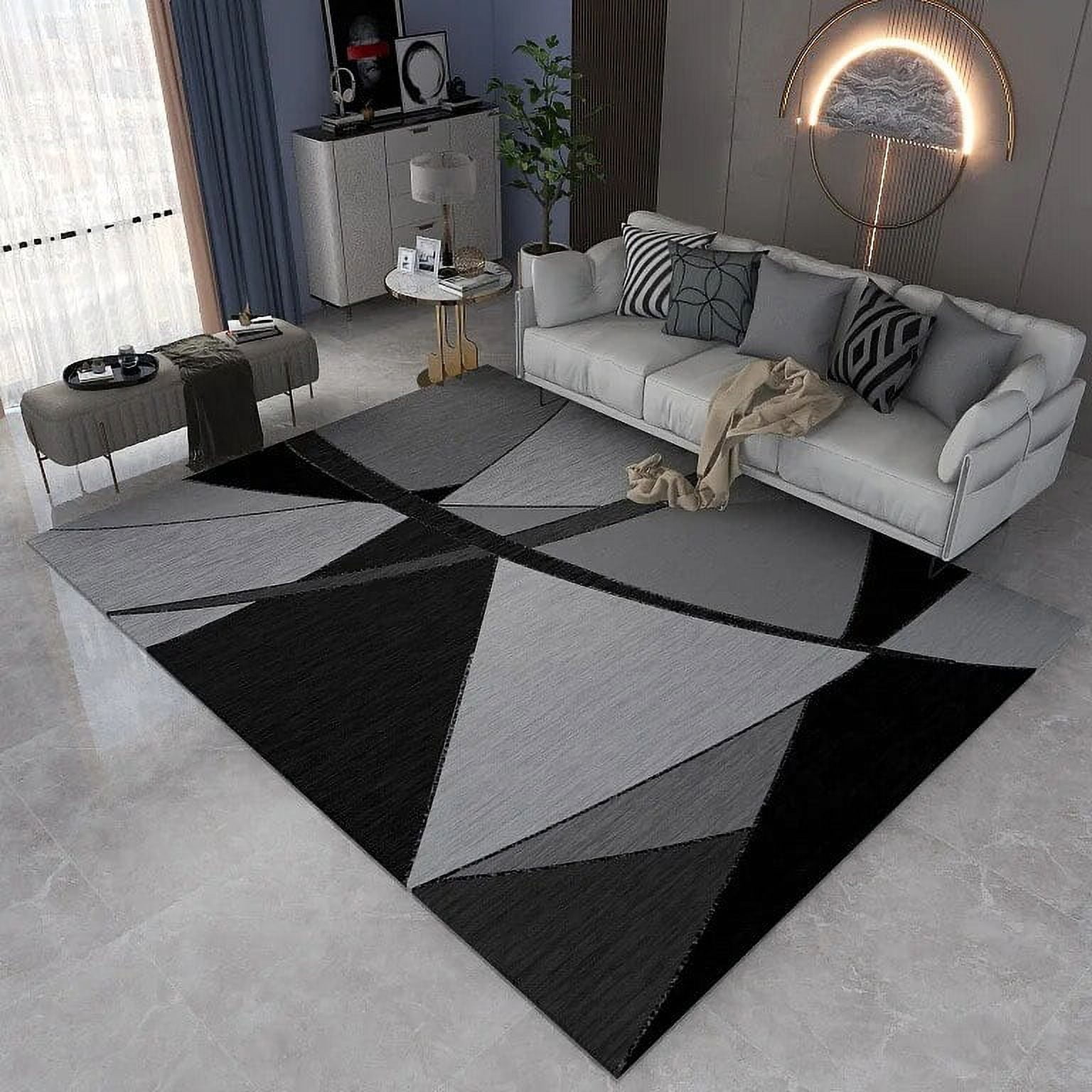 Crystal velvet carpet Nordic living room sofa coffee table carpet Home ...