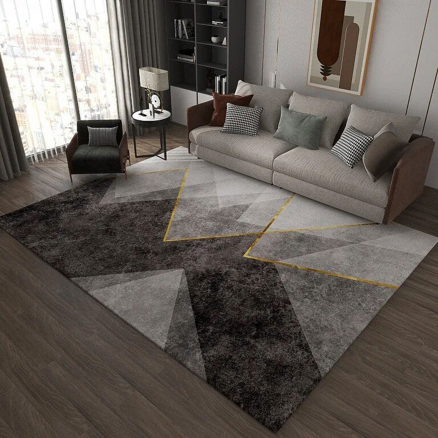 Crystal velvet carpet Nordic living room sofa coffee table carpet Home ...