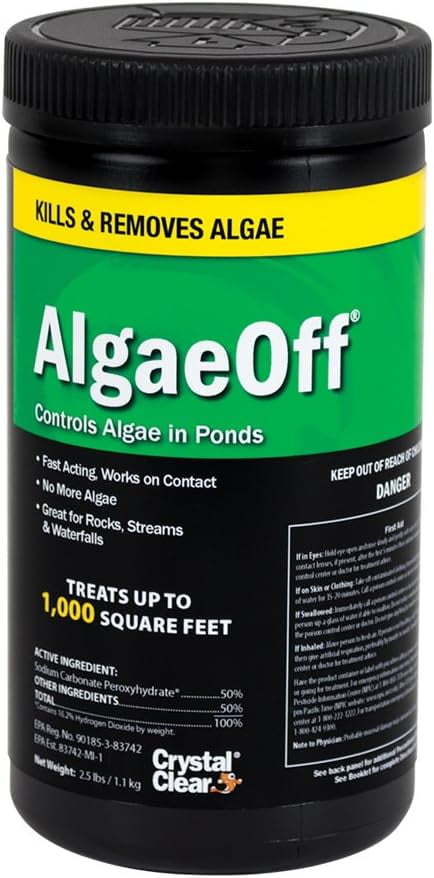 CrystalClear AlgaeOff - Pond Algae Remover & Water Treatment - 2.5 ...