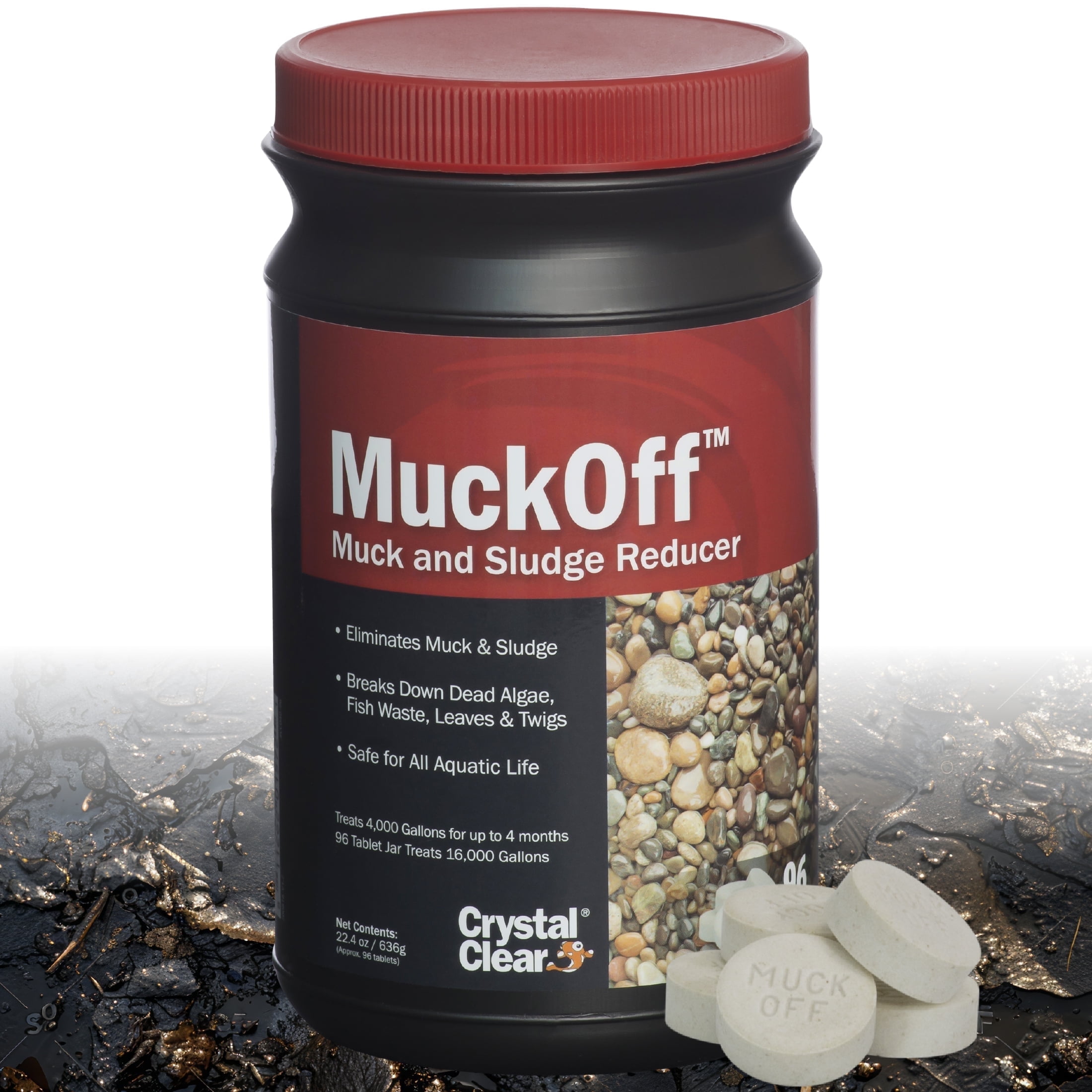 Crystal Clear MuckOff, Beneficial Bacteria Tablets for Pond Muck ...