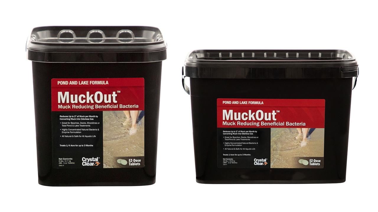 CrystalClear MuckOut, Pond & Lake Formula, Natural Pond Muck Remover ...
