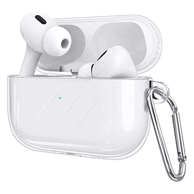 CrystalGuard Clear Case for AirPods Pro 2nd Gen with Wireless Charging ...