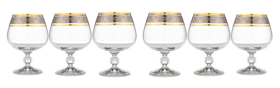 Crystalex 40149/250/QP249 8.25 oz, Claudia Exclusive, Brandy Glasses ...