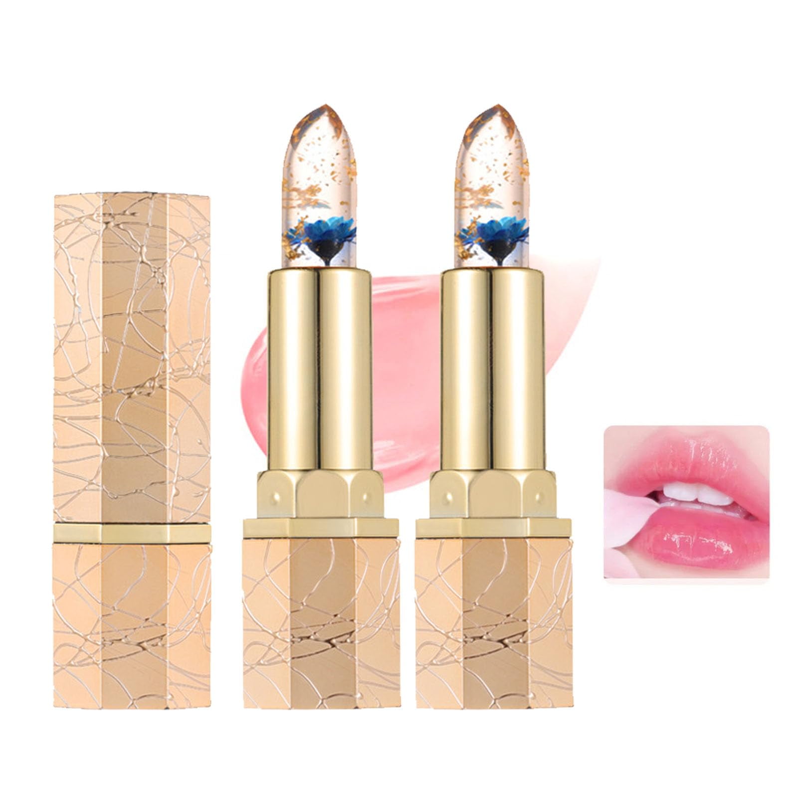 Crystalflower Thermostatic Color Changing Jelly Lipstick, Crystal ...