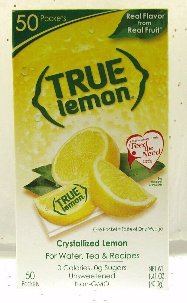 Crystallized Lemon ~ Real Flavor From Real Fruit ~ 50 Packets - Walmart.com