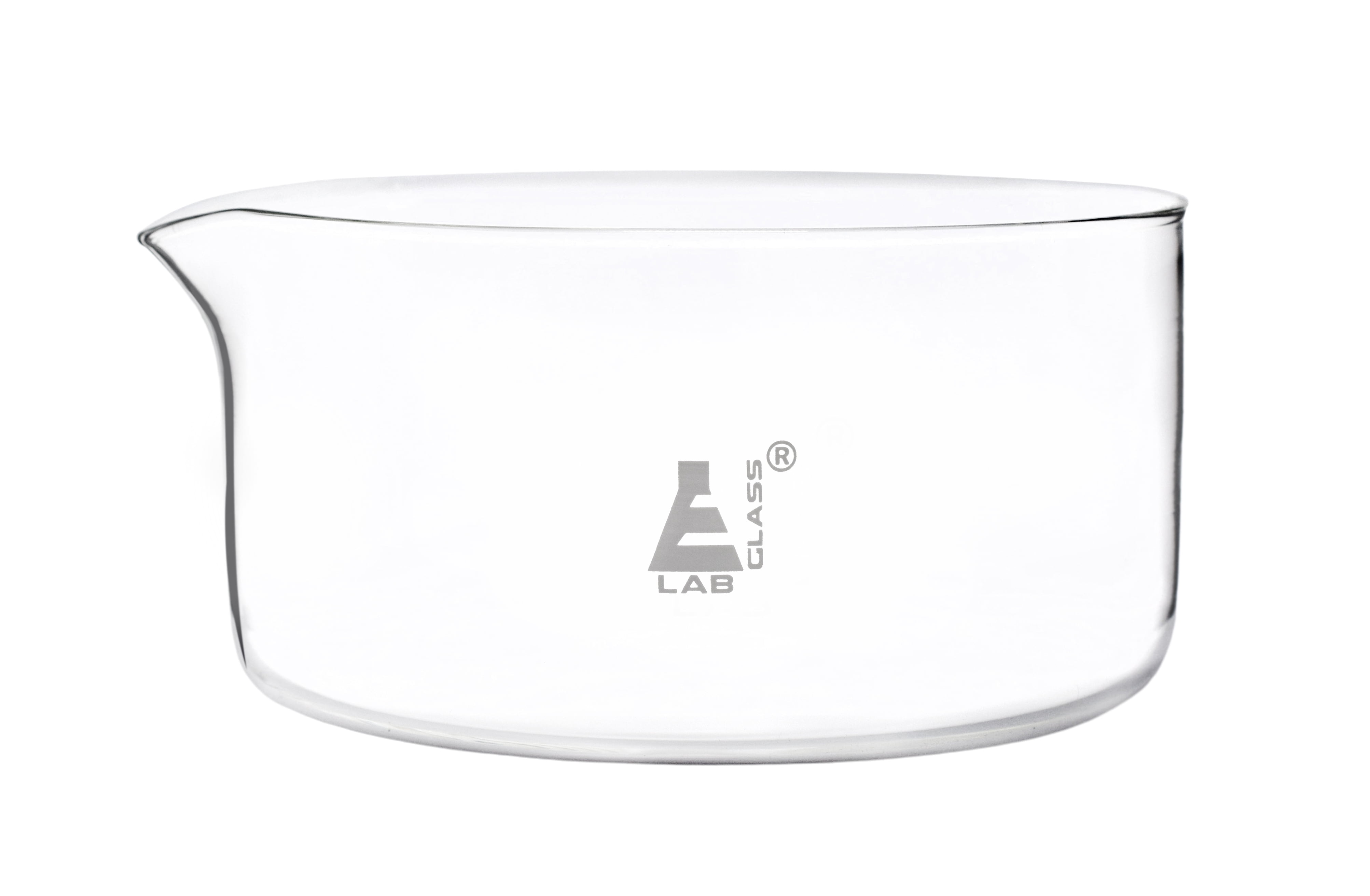 Crystallizing Dish, 2000ml - Flat Bottom, with Spout - Borosilicate 3.3 ...