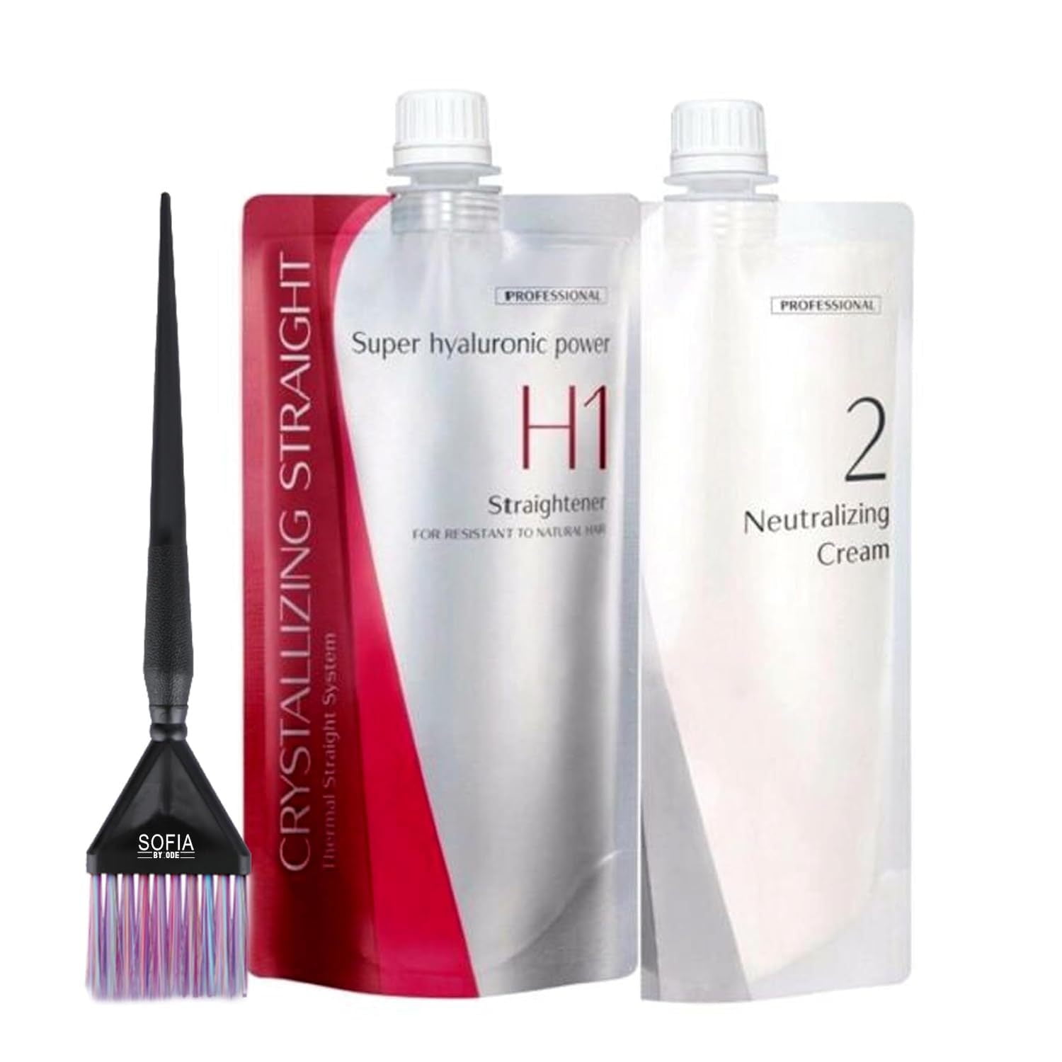 Crystallizing Straight Rebonding Hair Straightener (H1) + Neutralizing ...