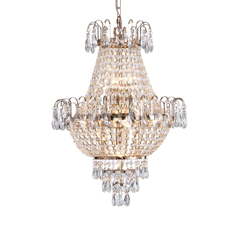 Crystals Ceiling Light, Luxury Gold K9 Crystal Chandelier, Champagne ...