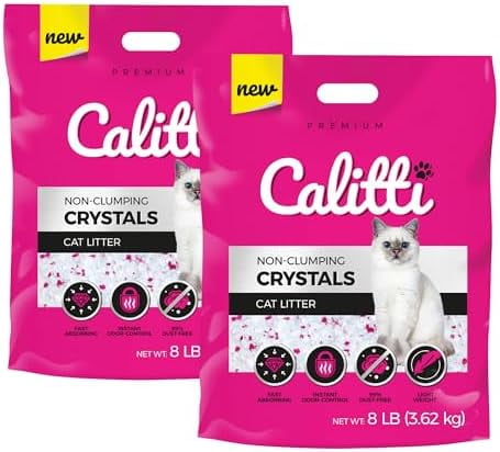 Crystals Silica Gel Cat Litter, 16 lb - Superior Odor Control, Low Dust ...