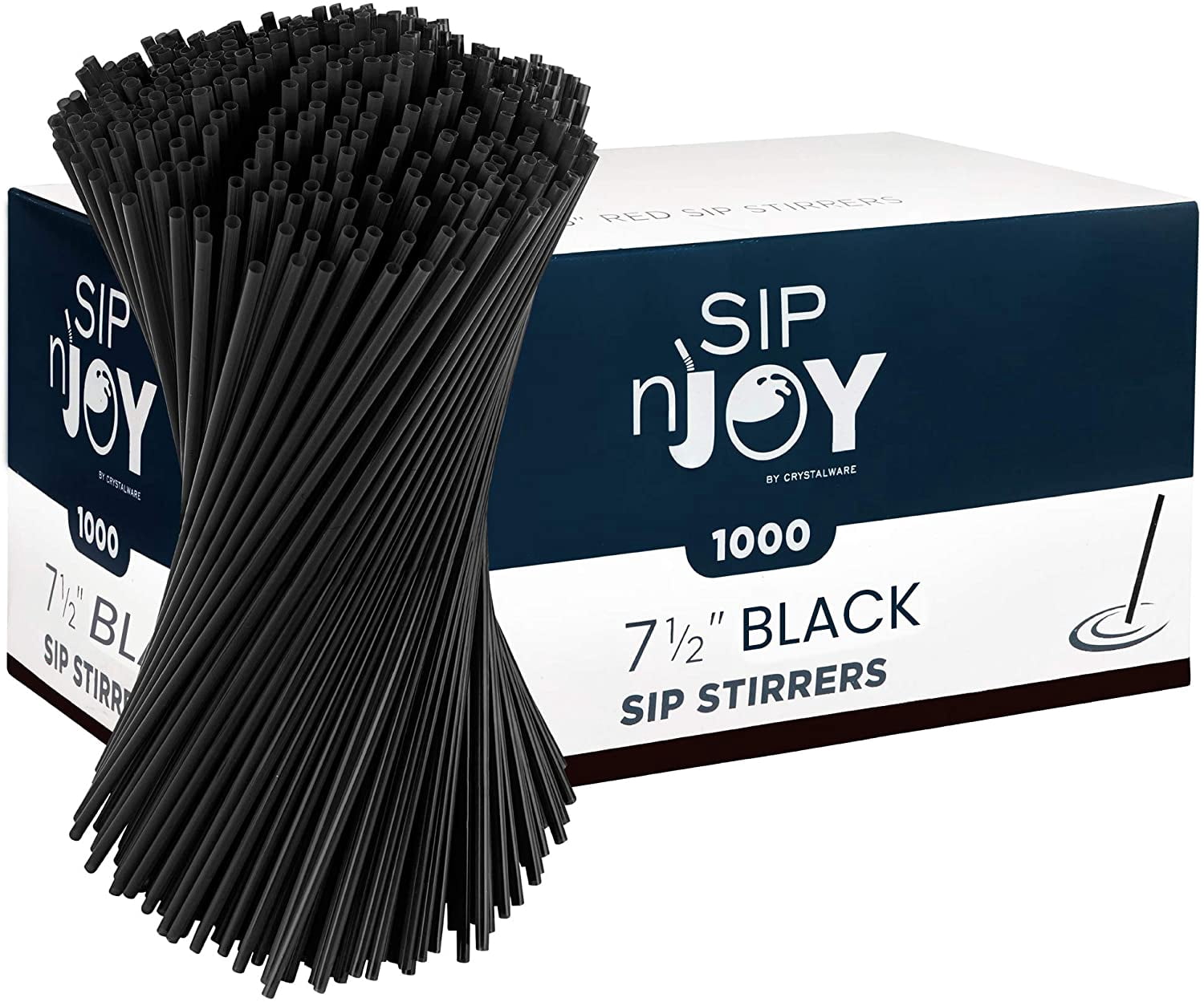 Crystalware, Plastic Stir Straw, Sip Stirrer, For Coffee and Cocktail ...