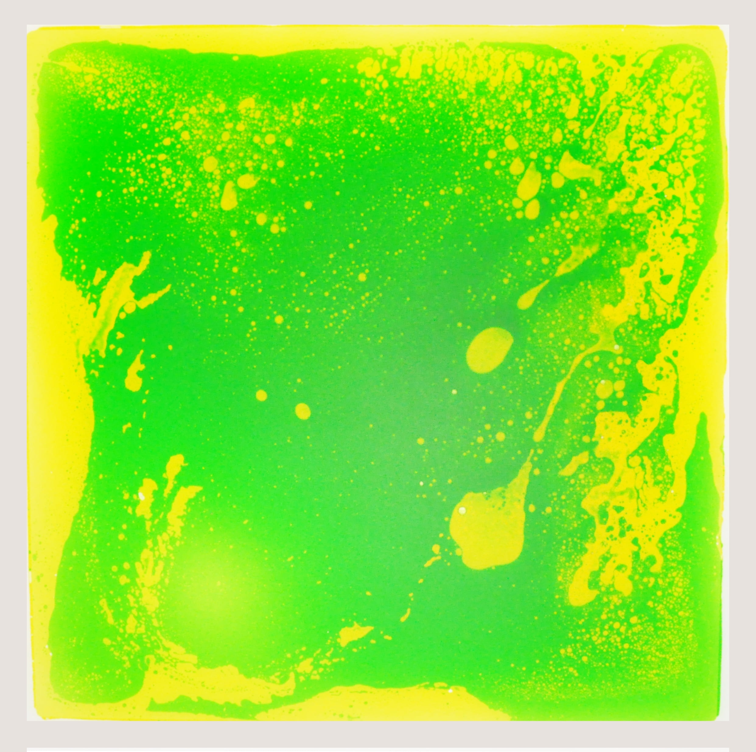 Crystiles Bright Yellow and Green 12 in. x 12 in. Liquid Dance Floor ...