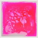 Crystiles Pink 12 in. x 12 in. Colorful Liquid Floor Tile Mat for Kids ...