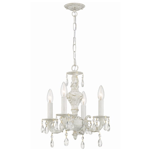 5024-AW-RO-MWP Crystorama Lighting Sutton Collection - Four Light Mini ...