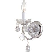 Valetta Integrated LED chip light Chrome Wall Sconce Clear Royal Cut ...