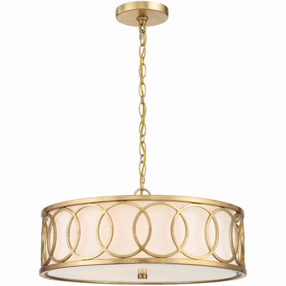 Crystorama Libby Langdon for Graham 6 Light Antique Gold Chandelier ...