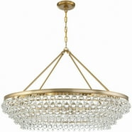 Crystorama Broche Antique Gold Semi-Flush Ceiling Mount Light Fixture ...