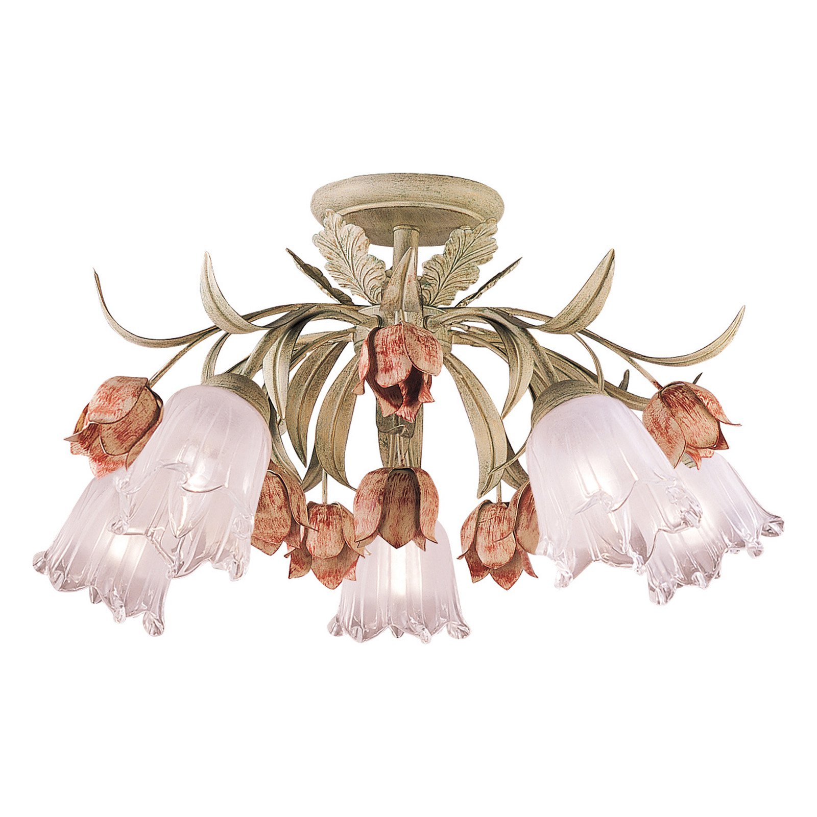 Crystorama Lighting - Five Light Ceiling Mount - Southport Floral 5 ...