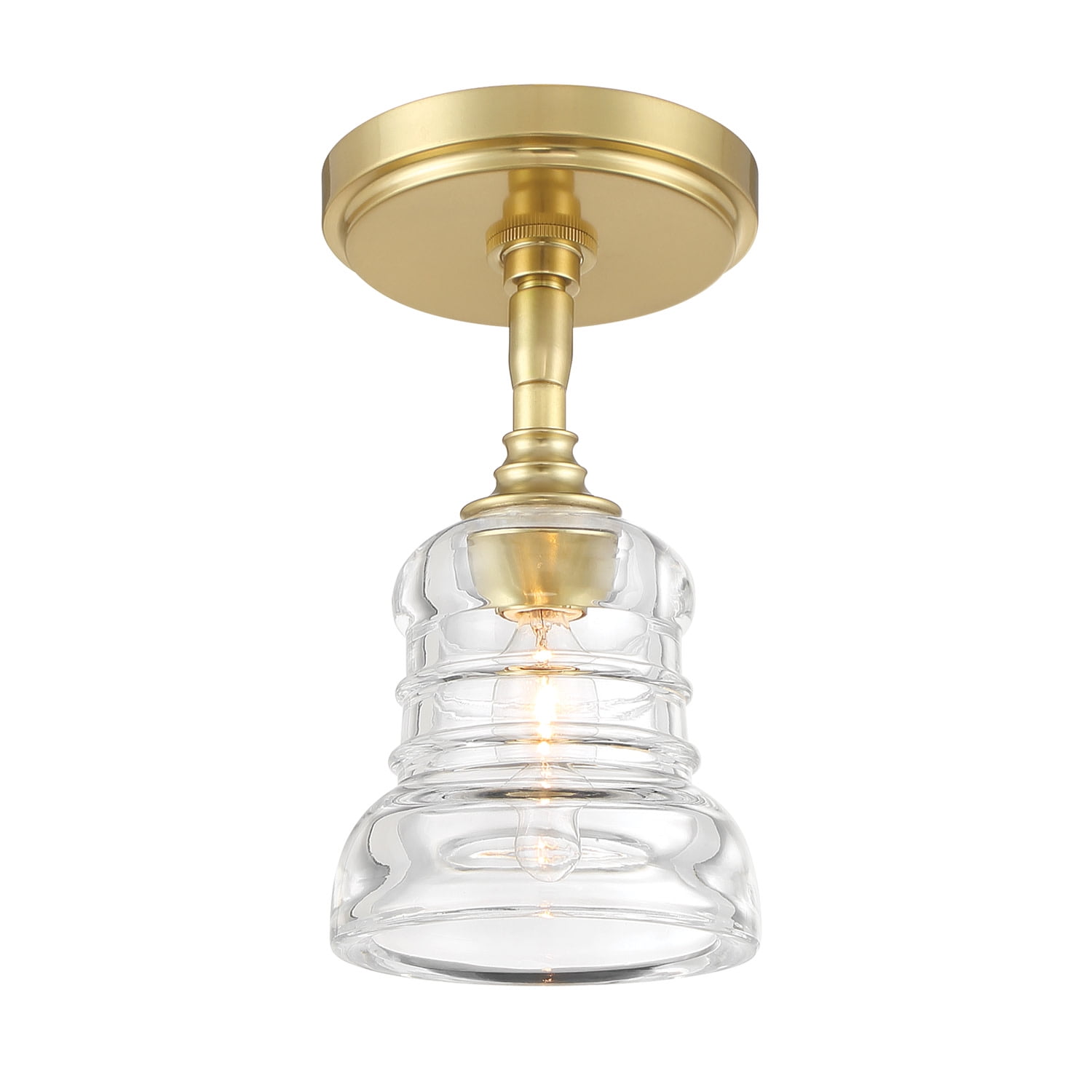 Crystorama Lighting Group Grg-1040_Ceiling Gregory 5" Wide Semi-Flush ...