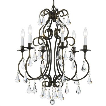 Crystorama Lighting - Six Light Chandelier - Regis - Six Light ...
