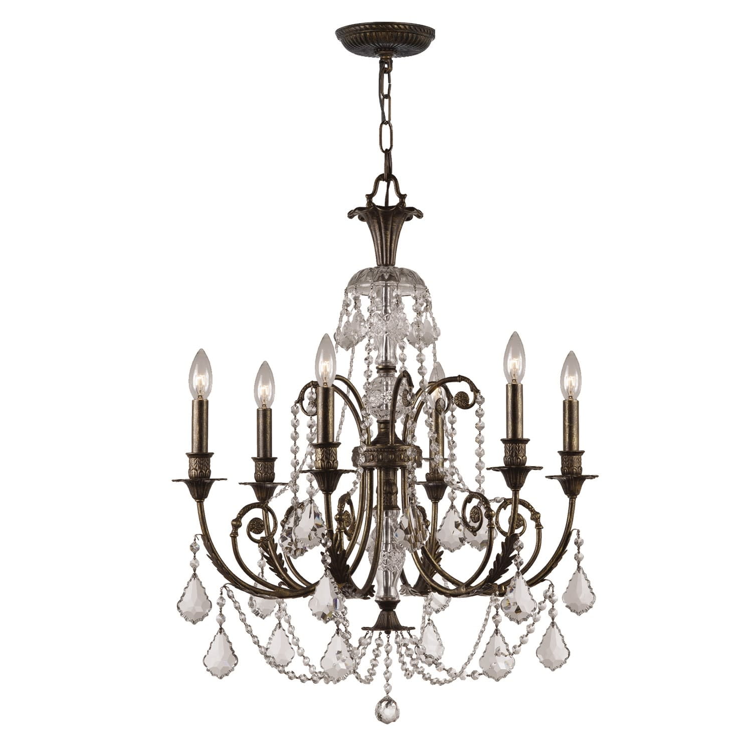 Crystorama Lighting - Six Light Chandelier - Regis - Six Light ...