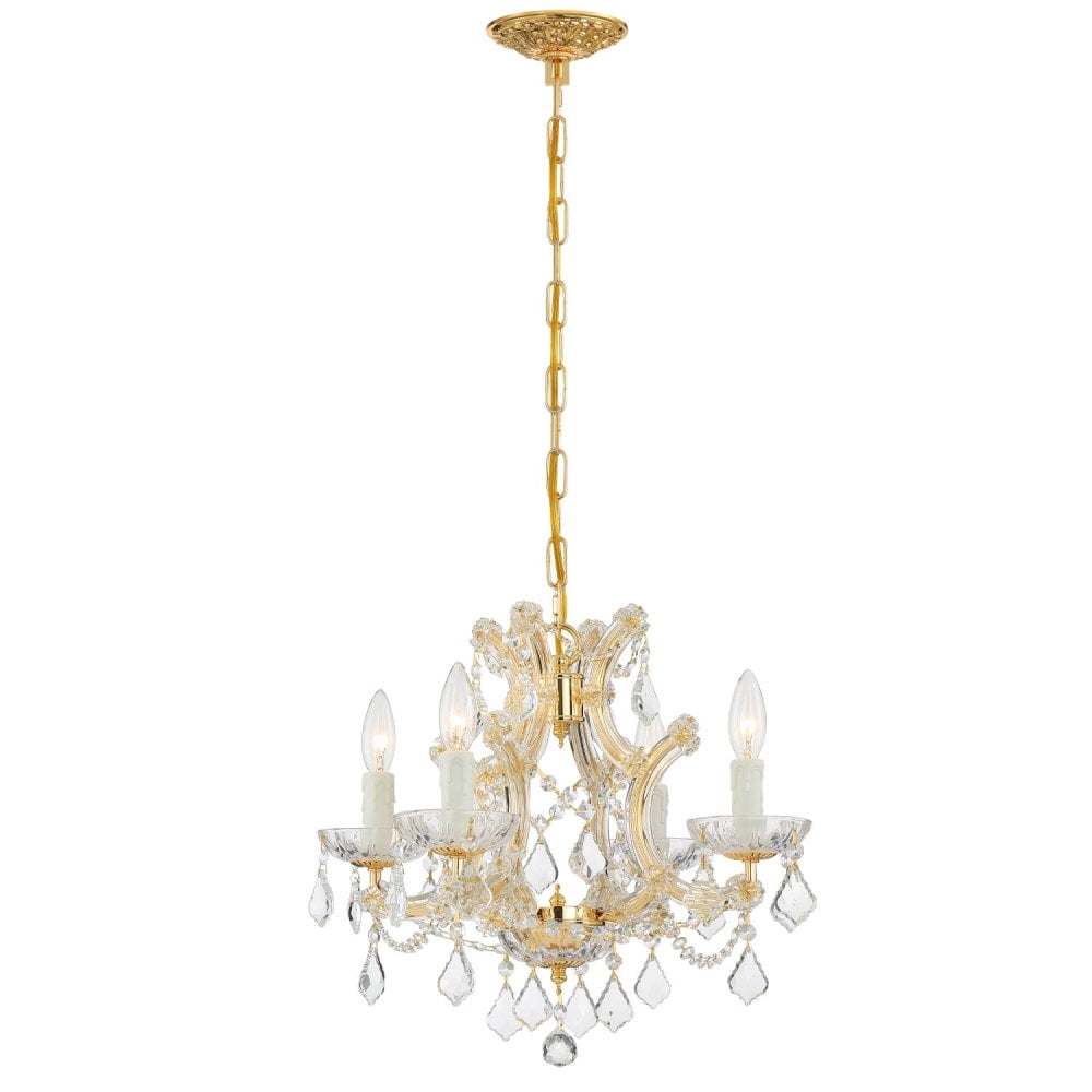 Crystorama Lighting - Four Light Mini Chandelier - Mini Chandelier ...