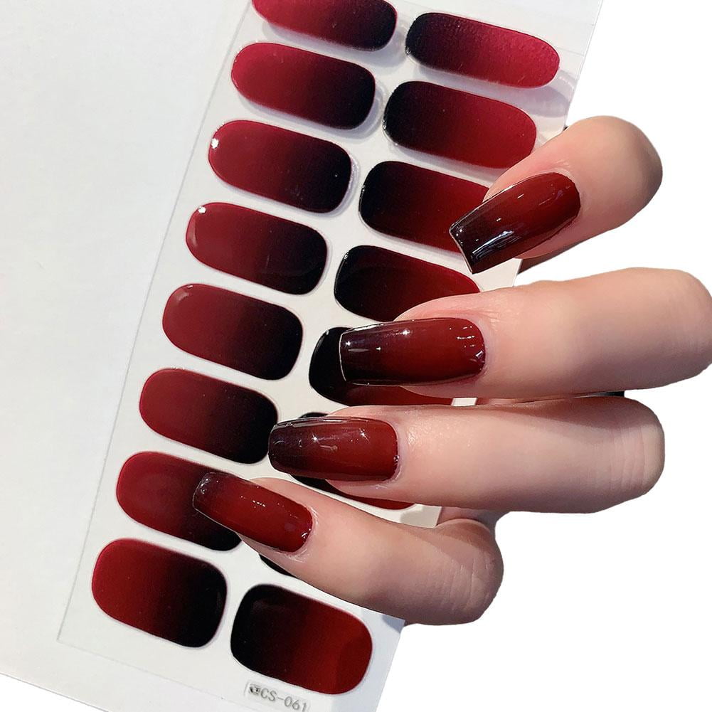 Cs-61 Gradient Color Nail Art Stickers Full Stickers Spring And Summer ...
