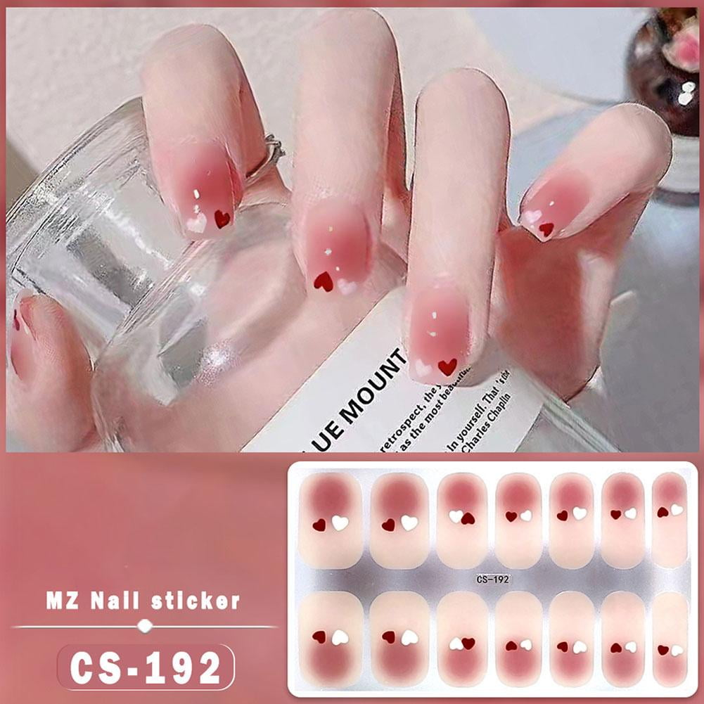 Cs192cs Waterproof Free Baking Gel Nail Polish Film Full Sticker ...