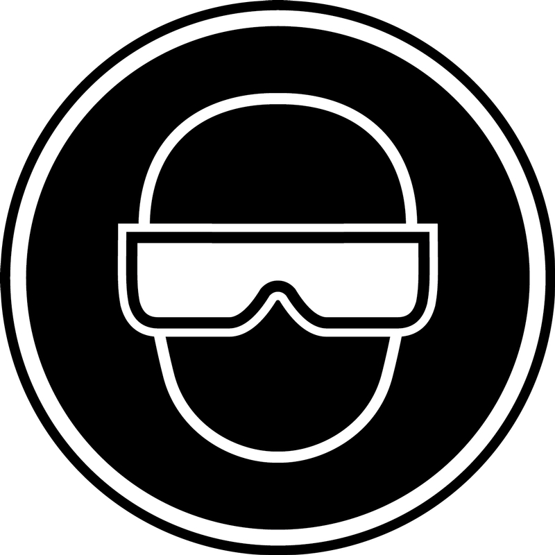 Csa Pictogram Label Eye Protection Graphic 12 Inch Metal Sign ...