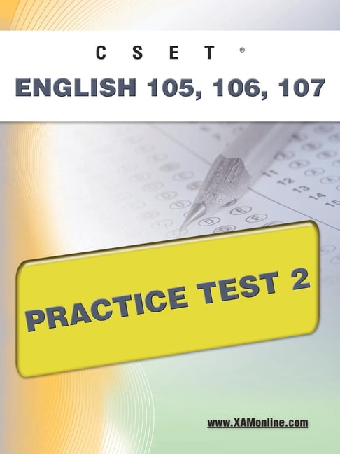 Cset: Cset English 105, 106 Practice Test 2 (Paperback) - Walmart.com
