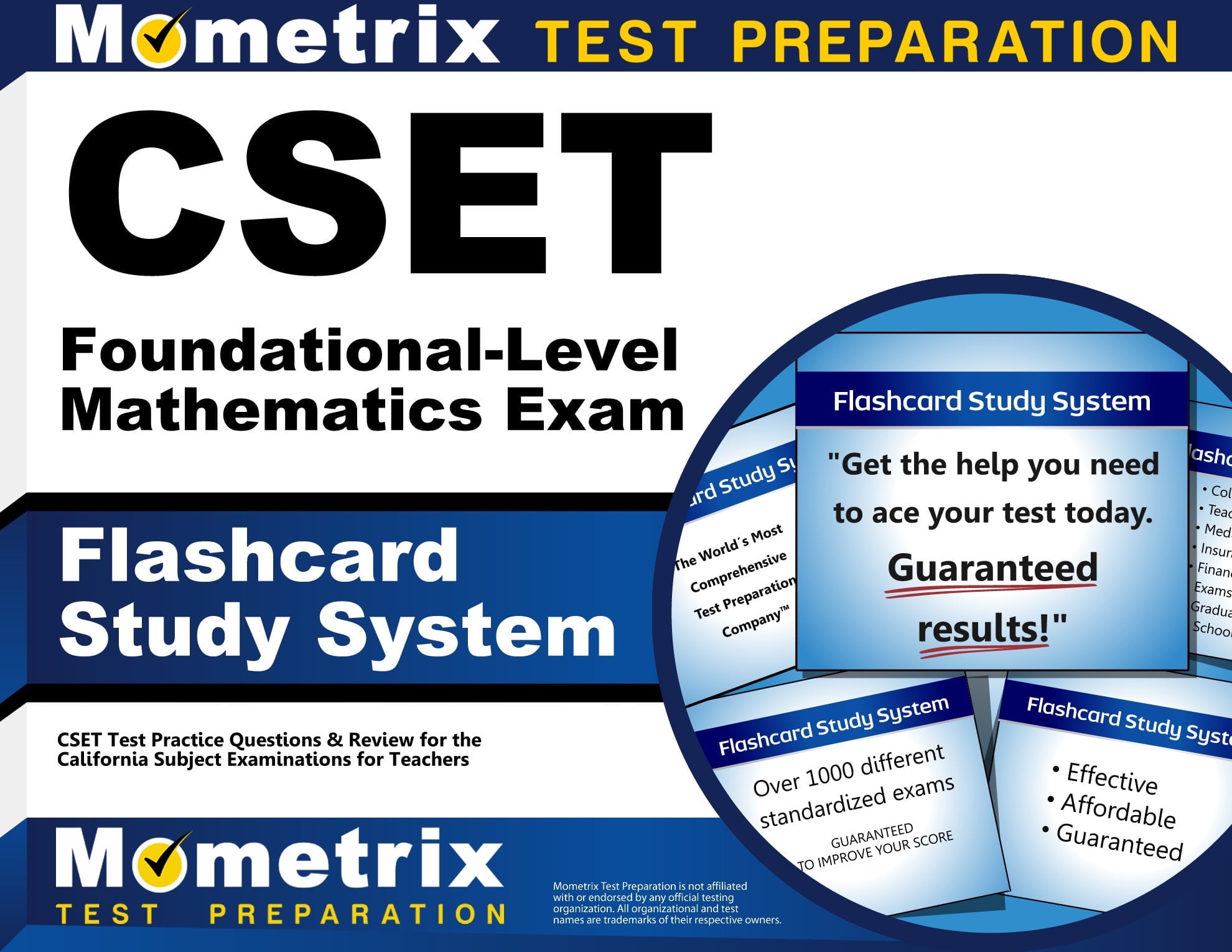 Cset Foundational-Level Mathematics Exam Flashcard Study System : Cset ...