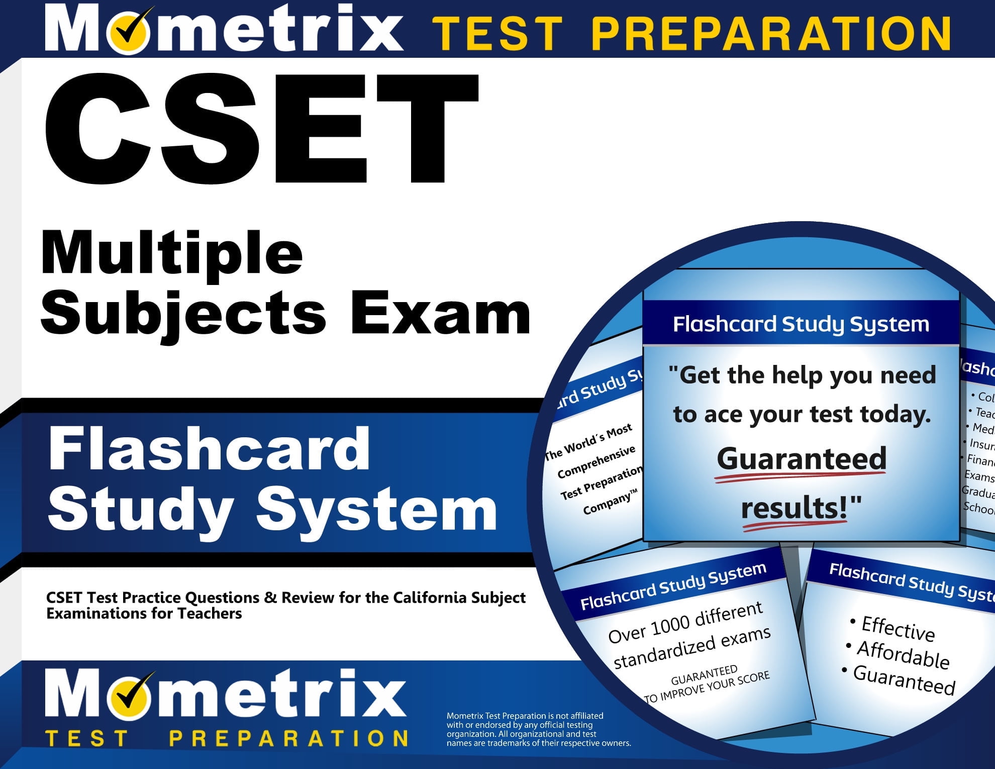 Cset Multiple Subjects Exam Flashcard Study System : Cset Test Practice ...