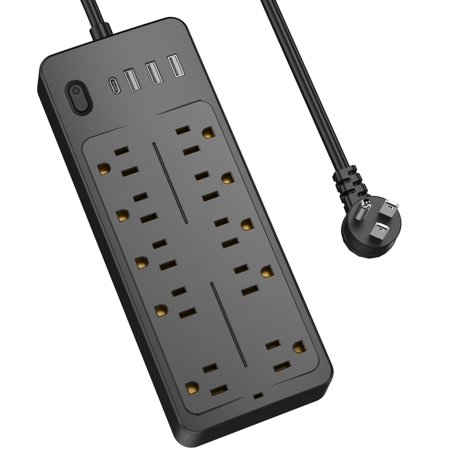Cshidworld 14-in-1 Power Strip Surge Protector Extension Cord with ...