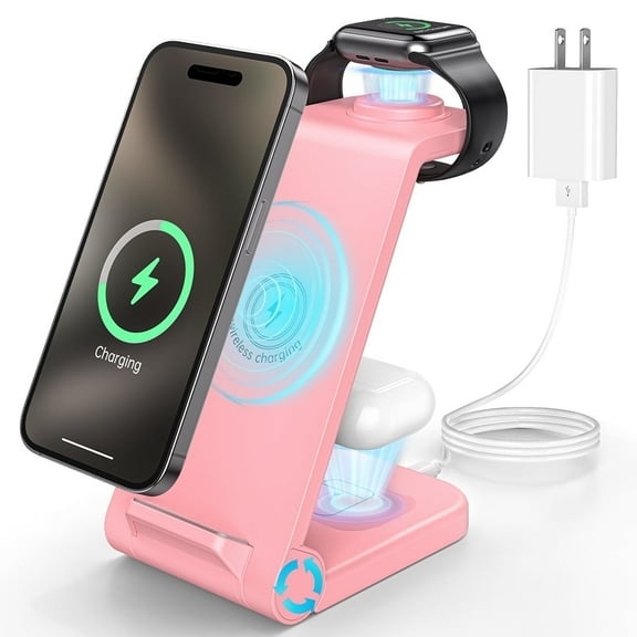3 in 1 Charging Station for iPhone, Wirele Charger iPhone 17 16e 16 15 ...