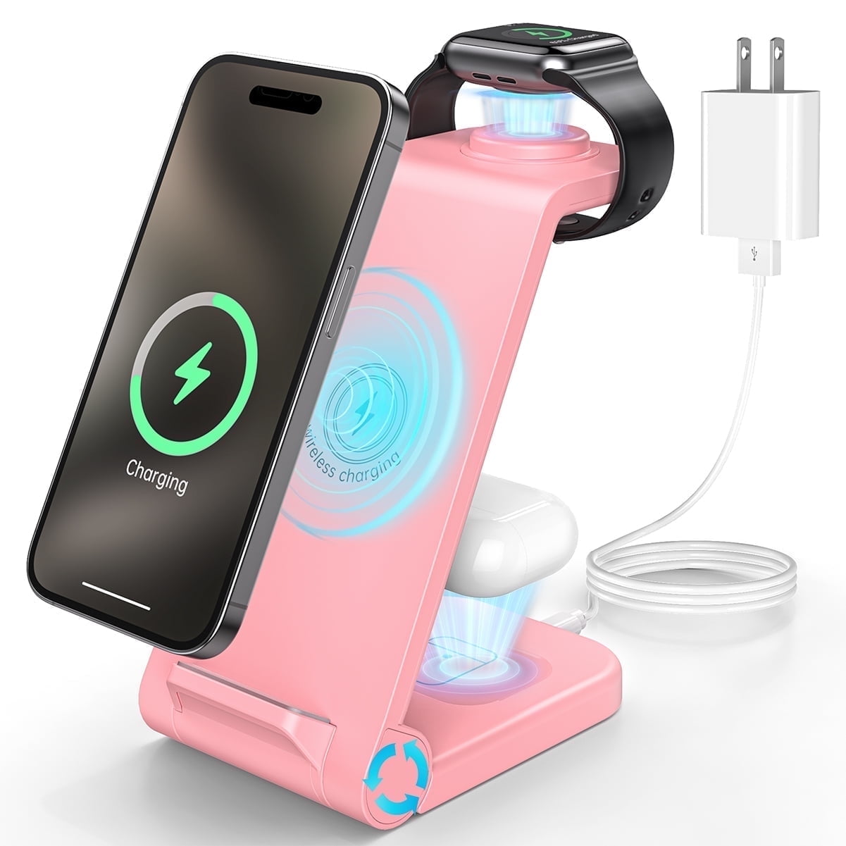 Cshidworld Wireless Charger, 23W 3 in 1 Charging Dock, Fast Charging ...