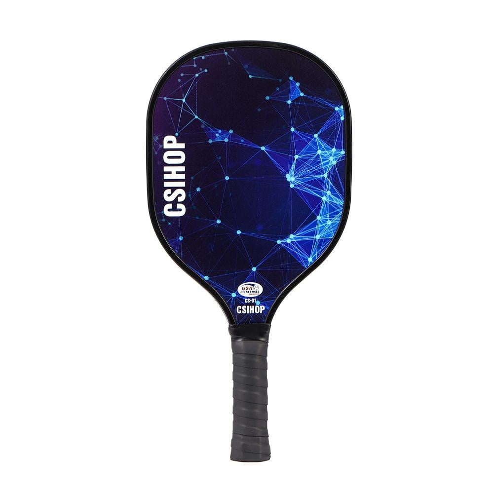Cshop Black And Blue [Model 7711] Poplar Wood Pickle Ball Racket Edged ...