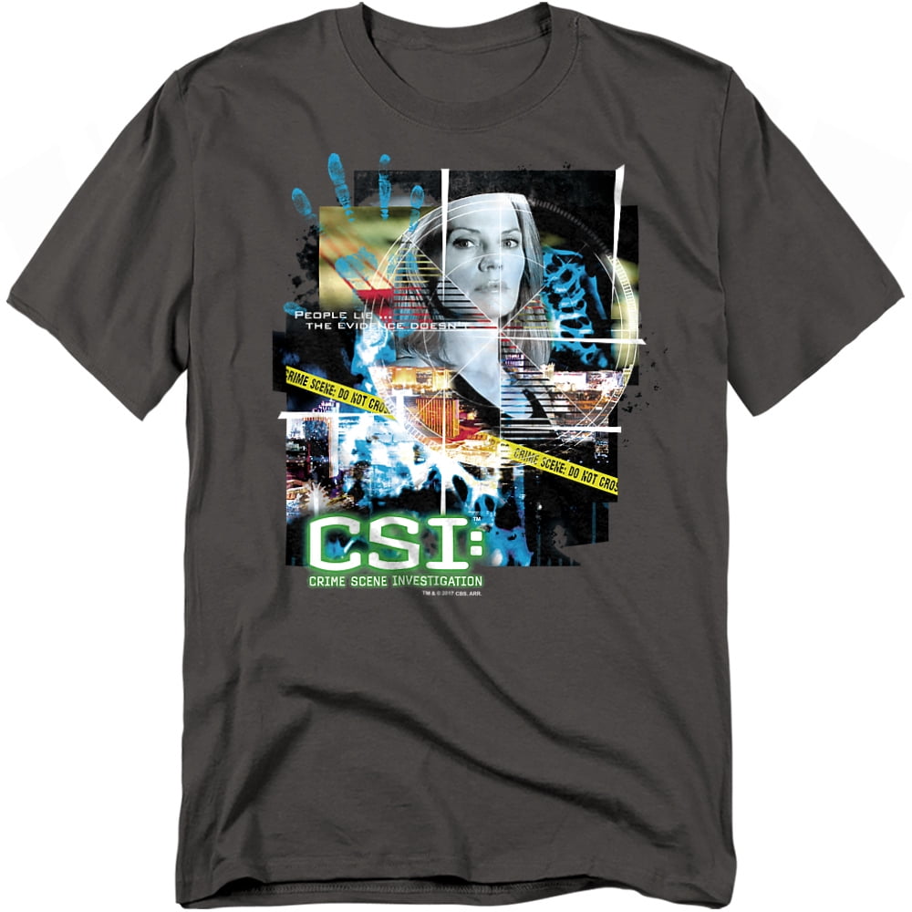 Csi Evidence Collage Officially Licensed Adult T-Shirt M - Walmart.com