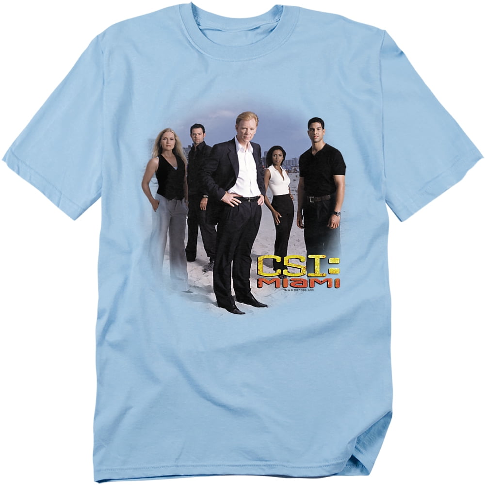 CSI Men's Miami Cast T-shirt Small Blue - Walmart.com