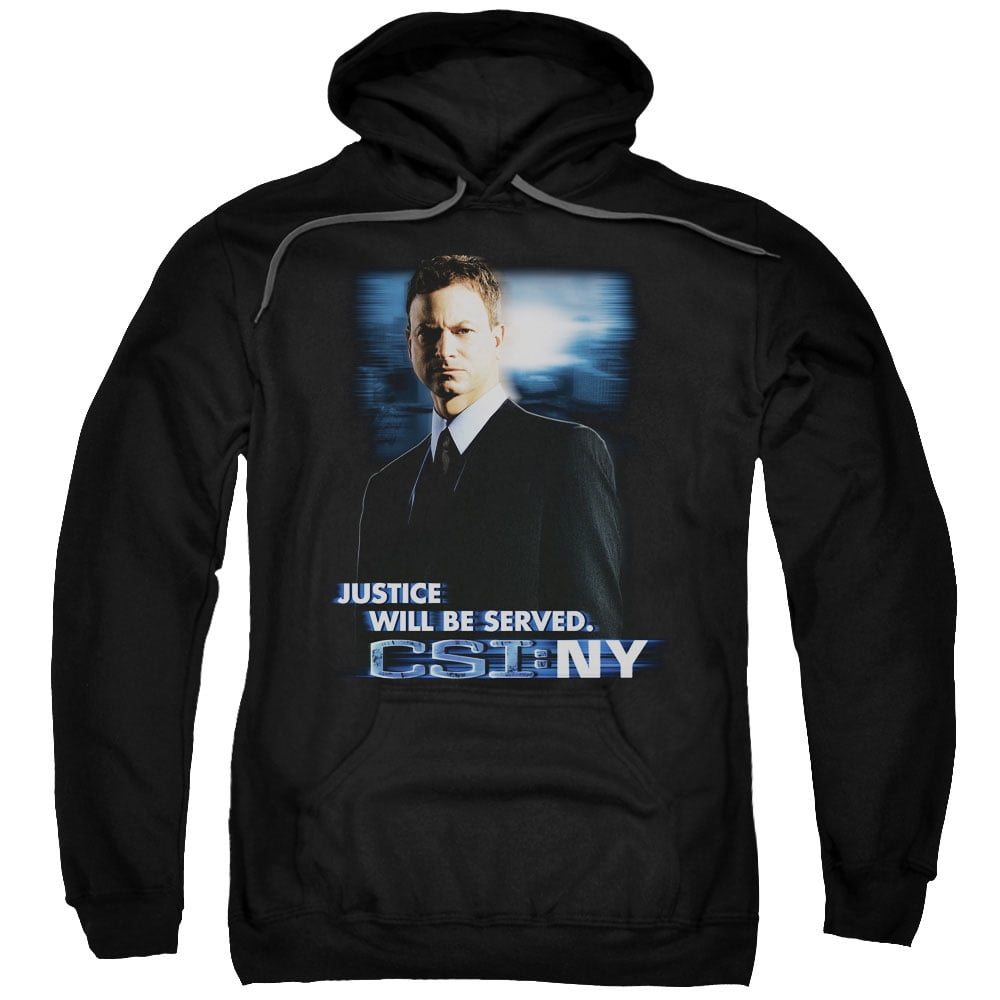 Csi:Ny Justice Served Adult Pullover Hoodie Sweatshirt Black - Walmart.com