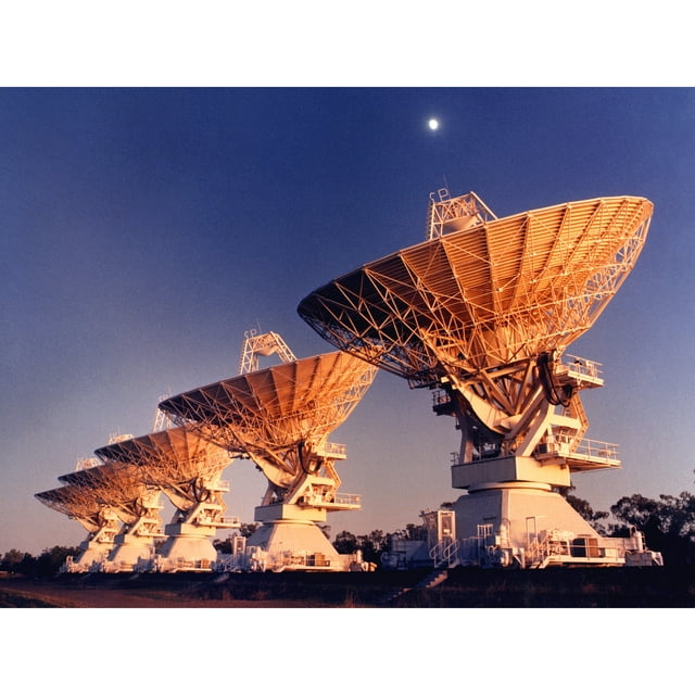Csiro Space Five Telescope Antennas Narrabri NSW Photo Extra Large XL ...