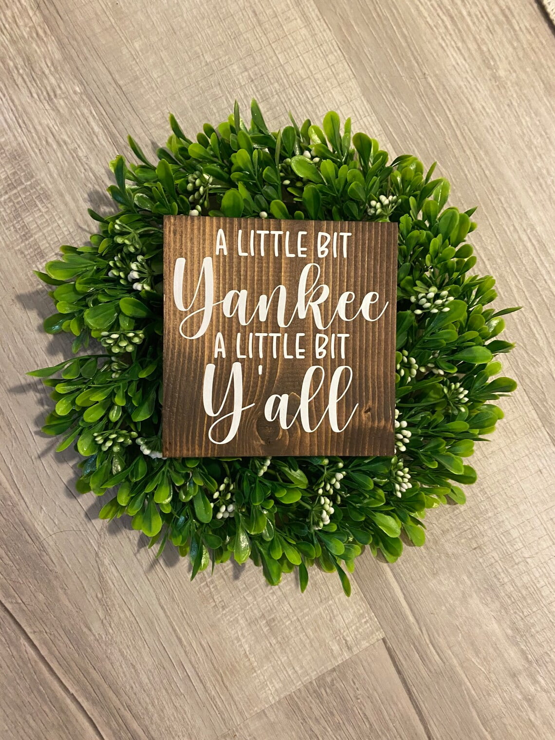 Cskhip A Little Bit Yankee A Little Bit Y’All Vintage Farmhouse Sign ...