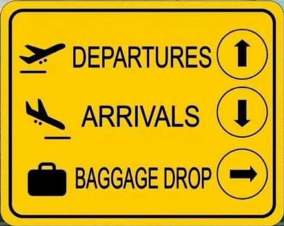 Cskhip Airport Boarding Departure Baggage Gate Vintage Farmhouse Sign ...