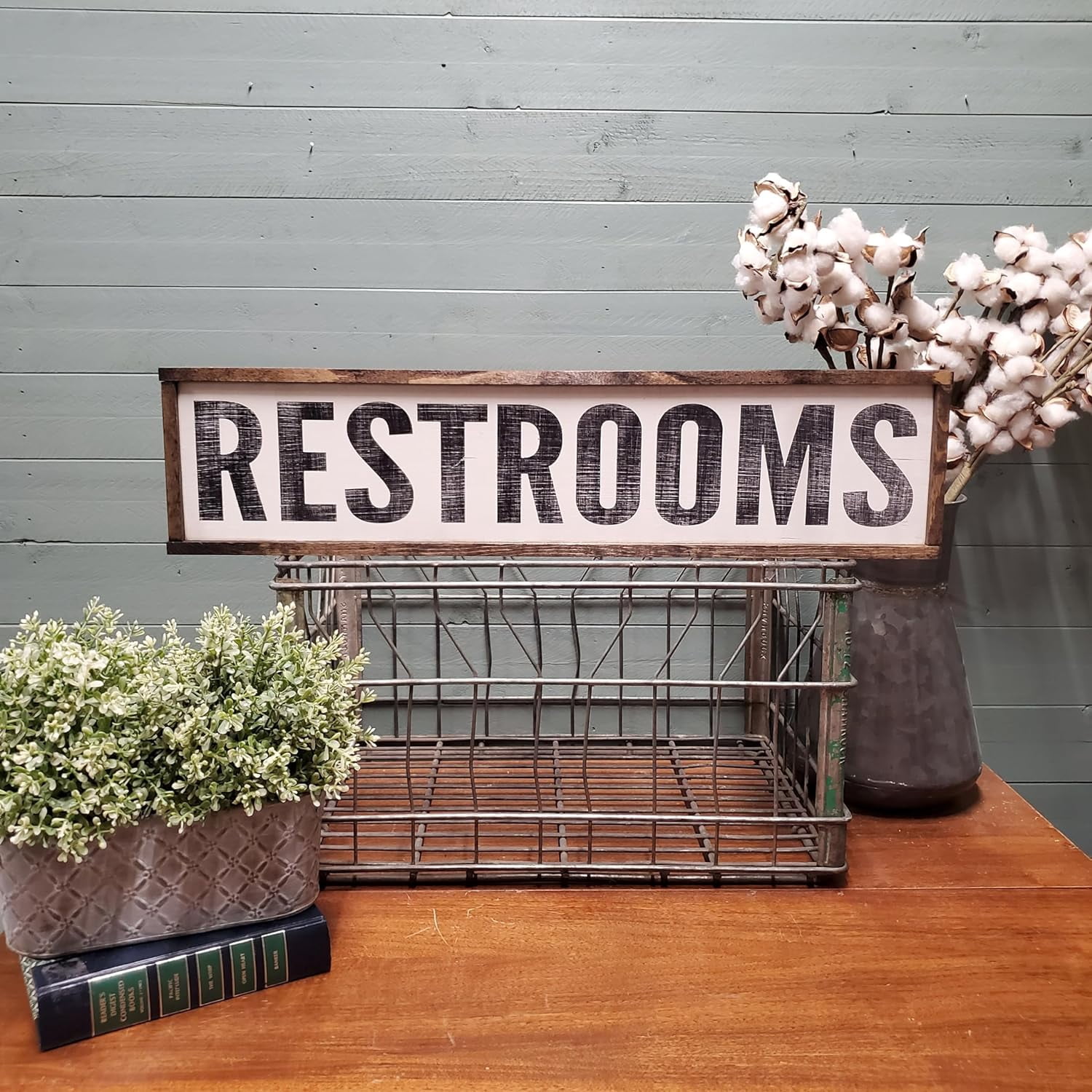 Cskhip Bathroom Signs, Bathroom Signs, Wood Signs, Distressed Farmhouse ...